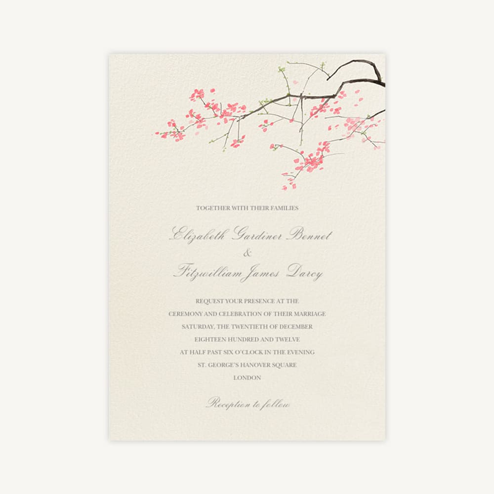 Rustic Card Rem Pink - Invitationcards