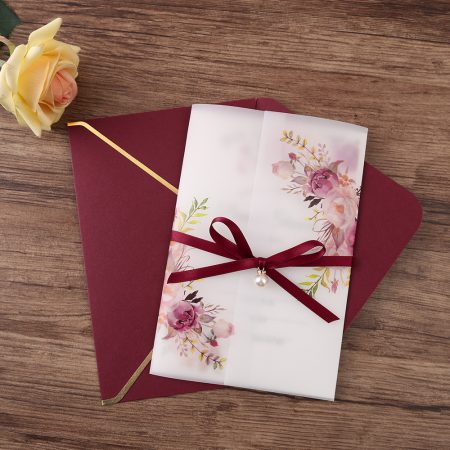 Pretty Red invitation card - Invitationcards