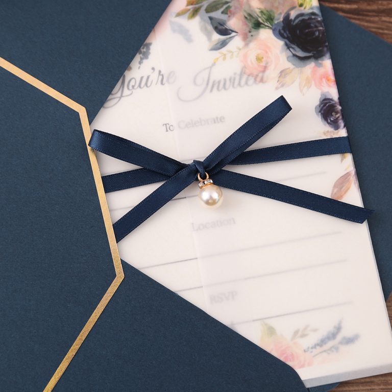 Pretty Blue invitation card - Invitationcards
