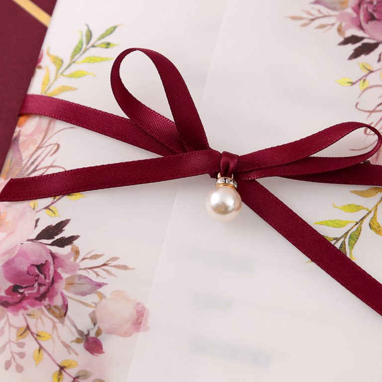 Pretty Red invitation card - Invitationcards