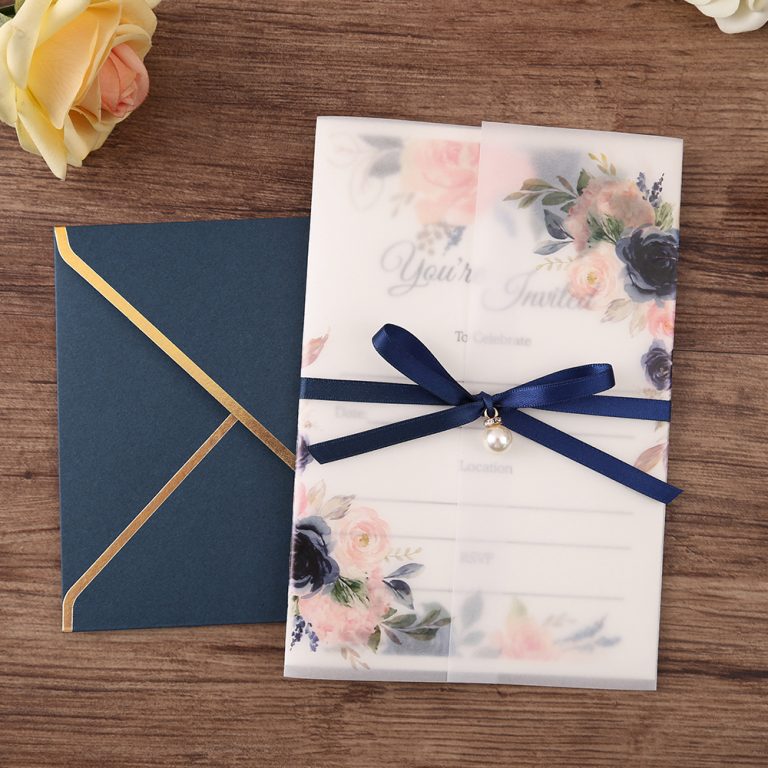 Pretty Blue invitation card - Invitationcards